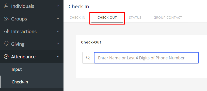 How to Use Check-Out – ChMS Help Center