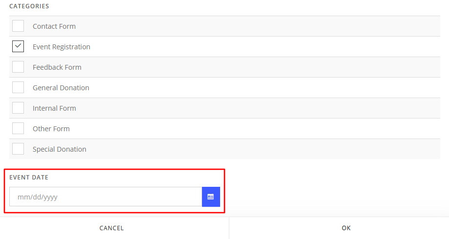 Form Properties: General Info – ChMS Help Center