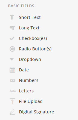 Forms: Basic Fields – ChMS Help Center